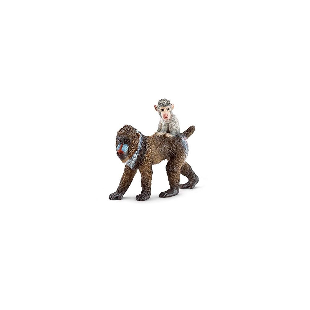 Schleich Mandril hembra con cría - Armería Trelles S.L.