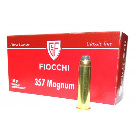Fiocchi 357 Magnum SJSP 158 grain - Armería Trelles S.L.