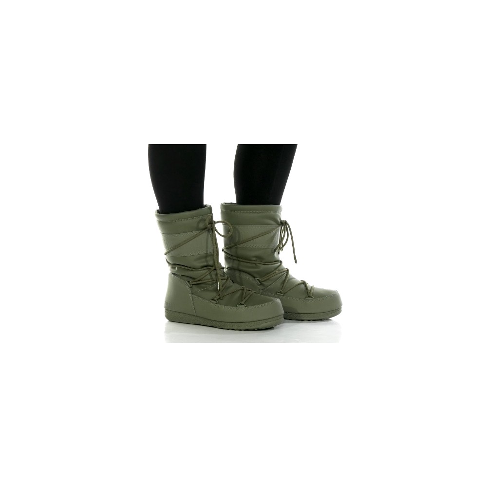 Moon Boot Mid Rubber Khaki Waterproof - Armería Trelles S.L.