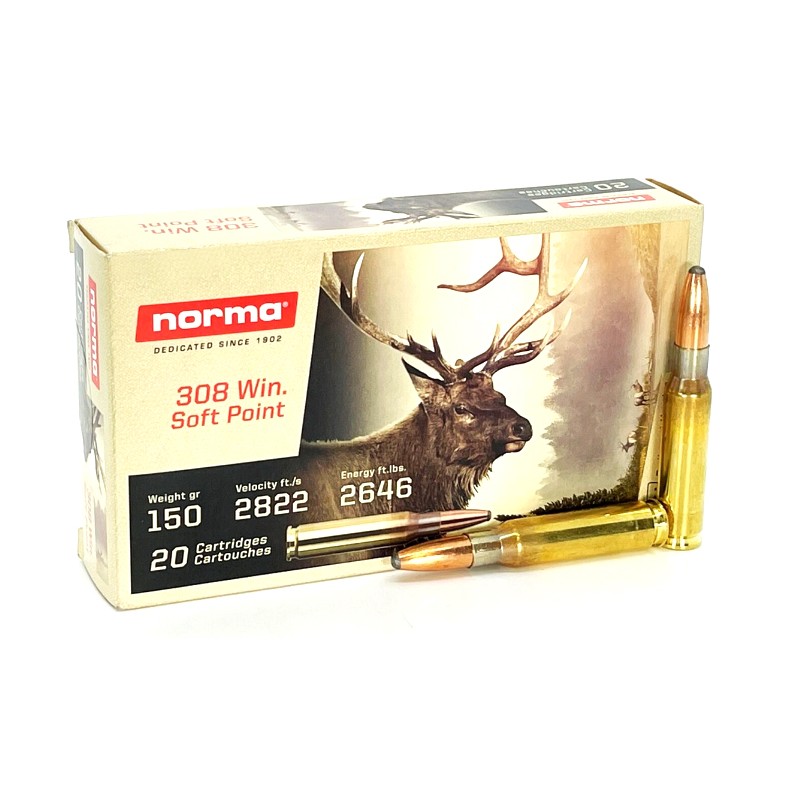 Norma 308 Win Soft Point 150grains - Armería Trelles S.L.